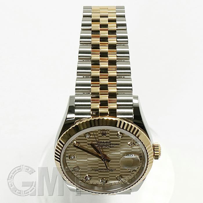 ロレックス デイトジャスト36 126233G シャンパンフルーテッド【未使用品】保証書2022年 付属品完品 ROLEX 未使用品メンズ 腕 ...