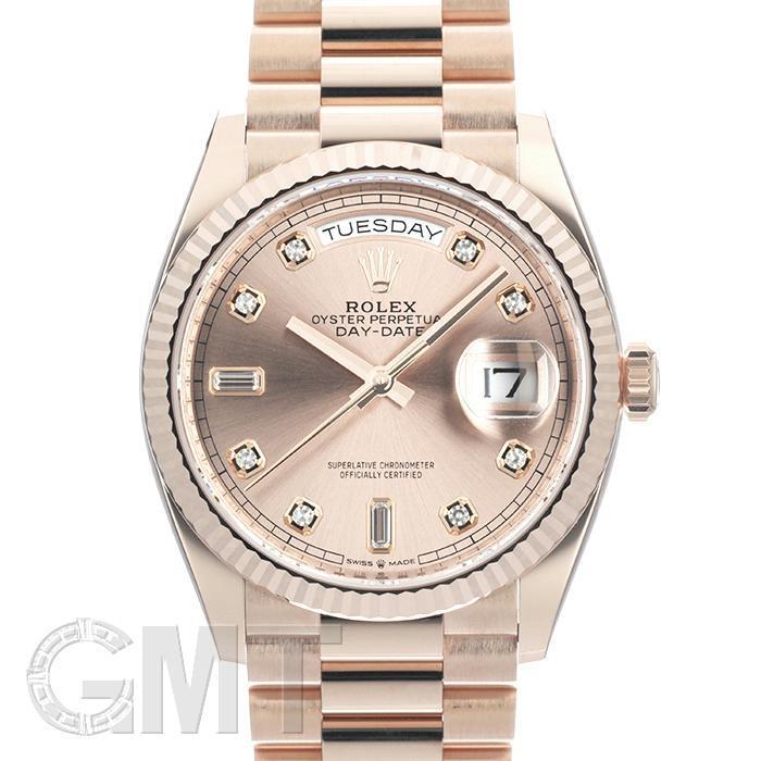 ROLEX（ロレックス） デイデイト36 128235A ロゼダイヤ【未使用品】保証書2022年 付属品完品 未使用品メンズ 腕時計 送料無料 ...
