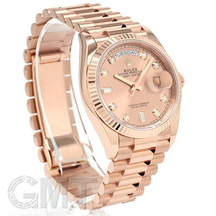 ROLEX（ロレックス） デイデイト36 128235A ロゼダイヤ【未使用品】保証書2022年 付属品完品 未使用品メンズ 腕時計 送料無料 ...