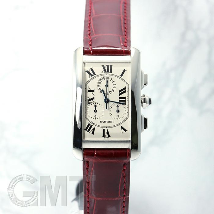 Cartier（カルティエ） タンクアメリカン クロノリフレックス W2603356 ホワイトゴールド 中古メンズ 腕時計 送料無料 ...