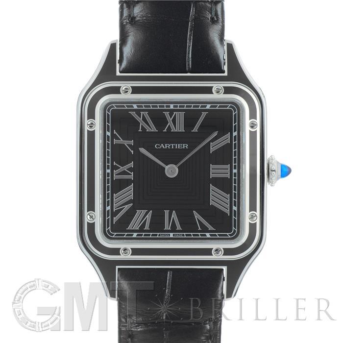 Cartier カルティエ サントスデュモン LM WSSA0046 ブラックラッカー 付属品完品 CARTIER 未使用品メンズ 腕時計 ...
