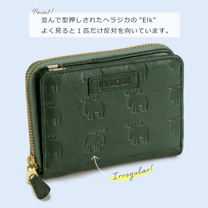 moz モズ 二つ折り財布 レディース ラウンドファスナー 本革 財布 革 irregular イレギュラー スウェーデン 北欧 : 五番街 バッグ・財布のお店 - 通販 - Yahoo!ショッピング