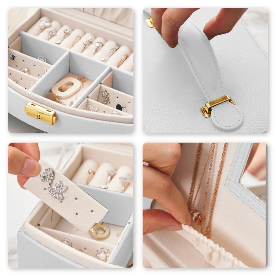 アクセサリーケース ジュエリーボックス 大容量 アクセサリー 収納 収納ケース 可愛い コンパクト acc-box02 : ご注文ドットコム ...