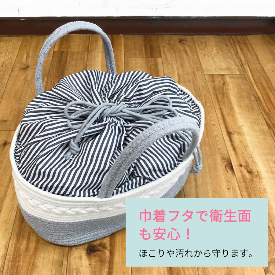 最大50％OFFセール開催中/おむつストッカー オムツストッカー 蓋付き おむつ 収納 おむつバッグ 大容量 仕切り ベビー用品 コットン ...