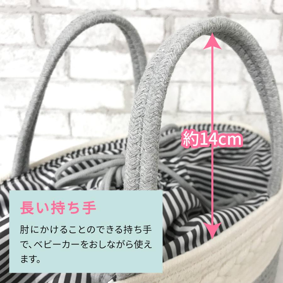 最大50％OFFセール開催中/おむつストッカー オムツストッカー 蓋付き おむつ 収納 おむつバッグ 大容量 仕切り ベビー用品 コットン ...