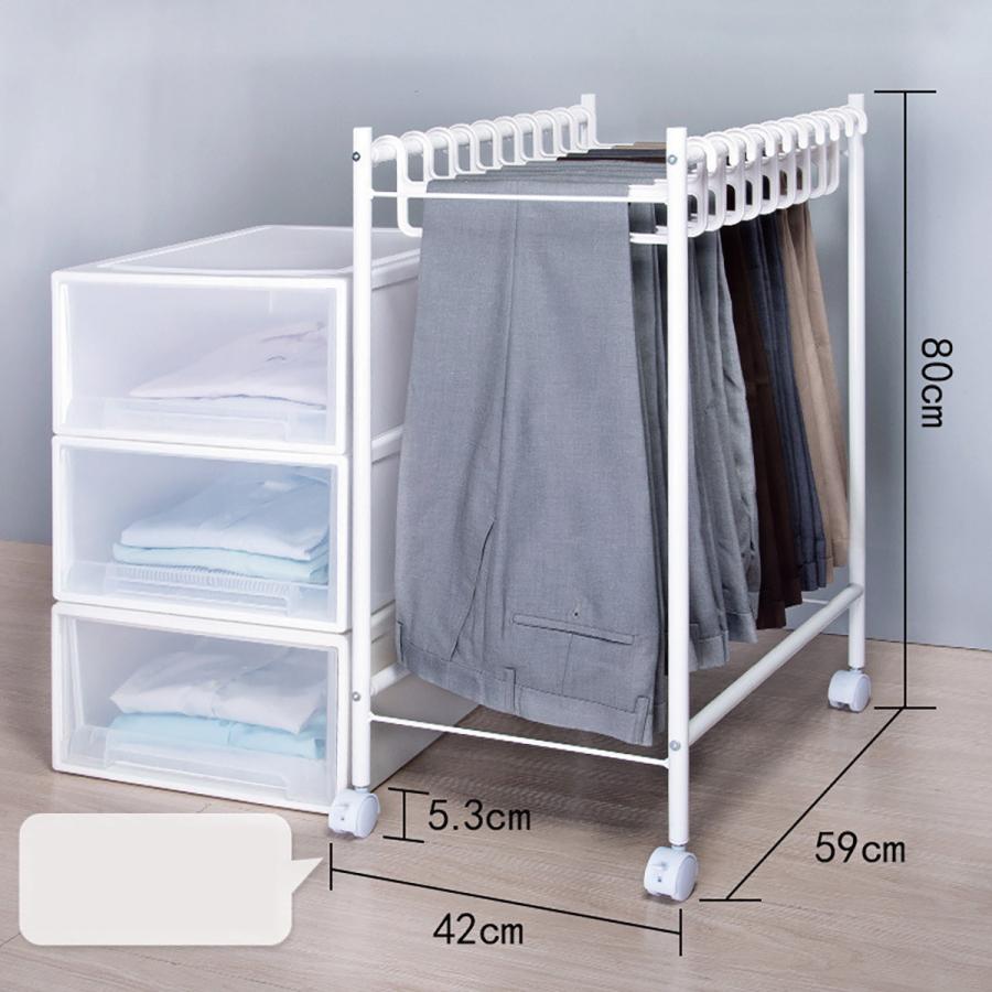 ズボンハンガーラック スラックスハンガー 10本収納 キャスター付き 省スペース ズボン ハンガーラック 便利グッズ 便利 新生活 zubon-r02 : ご注文ドットコム - 通販 ...