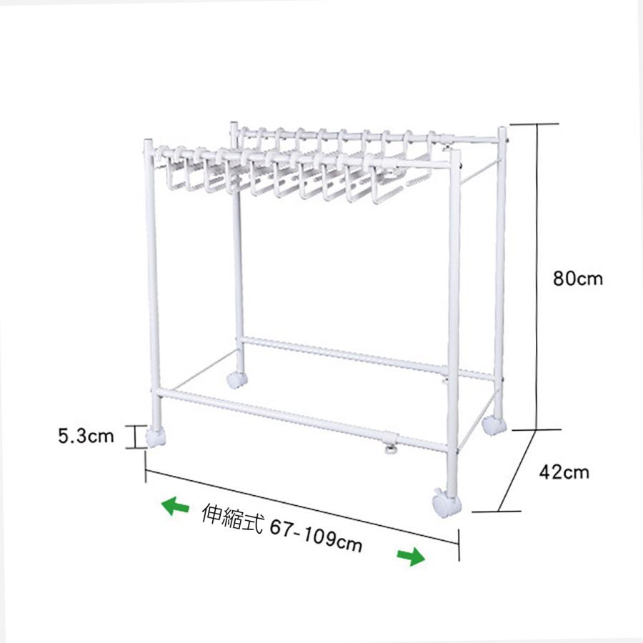 ズボンハンガーラック スラックスハンガー 10本収納 キャスター付き 省スペース ズボン ハンガーラック 便利グッズ 便利 新生活 zubon-r02 : ご注文ドットコム - 通販 ...