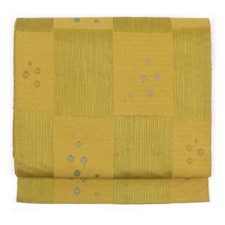 名古屋帯 リサイクル着物 幅31cm 長さ355cm レディース 市松 秋冬春用 ポリエステル 黄色地 やや難 : a33492 : 新品とリサイクル着物呉服のきくや - 通販 - Yahoo ...