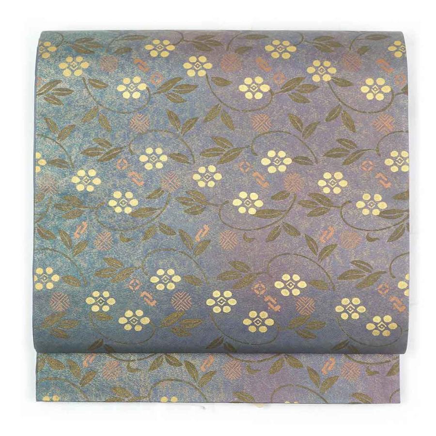 袋帯 幅31cm 長さ426cm レディース 花柄 秋冬春用 正絹（シルク）緑地 未使用品 引箔 : 新品とリサイクル着物呉服のきくや - 通販 - Yahoo!ショッピング