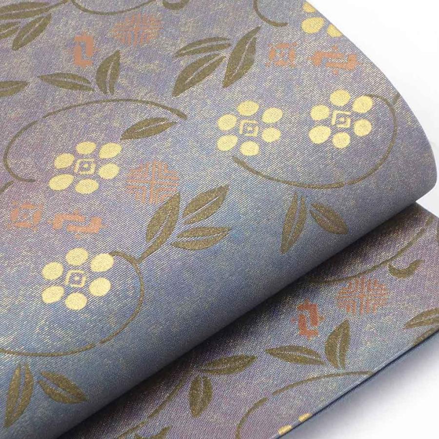 袋帯 幅31cm 長さ426cm レディース 花柄 秋冬春用 正絹（シルク）緑地 未使用品 引箔 : 新品とリサイクル着物呉服のきくや - 通販 - Yahoo!ショッピング