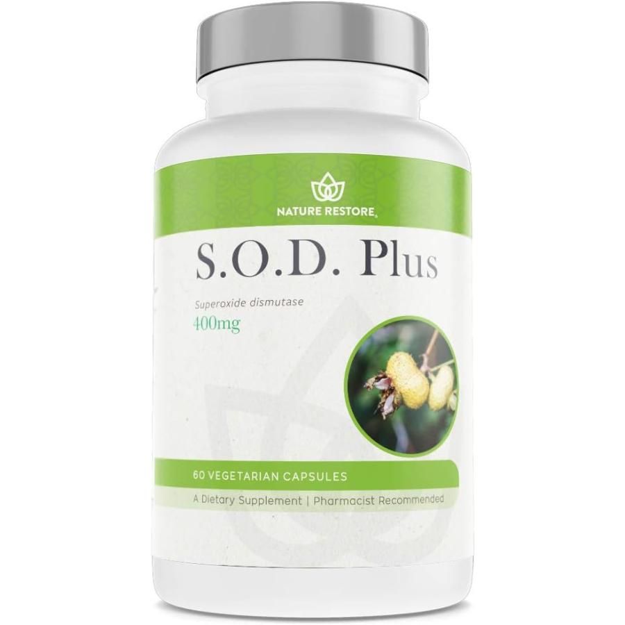 Nature Restore S.O.D. Superoxide Dismutase Supplement, 4,000 IU SOD ...