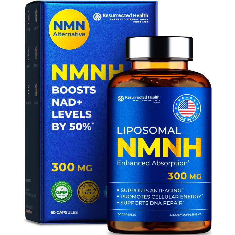 NMN の進化版 リポソーム NMNH ジヒドロニコチンアミド モノヌクレオチド1粒あたり150 mg配合 エイジング エネルギー 集中力 高純度 NAD サプリメント 60 ...