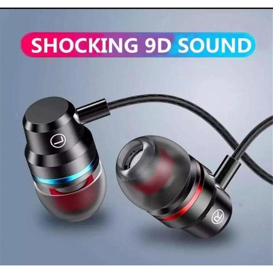 大好評! 定番品 9D sound 3.5mm HDマイク付き 有線イヤホン黒 : ゴカンヤ - 通販 - Yahoo!ショッピング