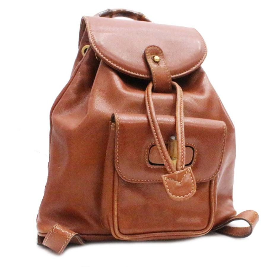 GUCCI（グッチ） バンブー リュック・デイパック レディース レザー