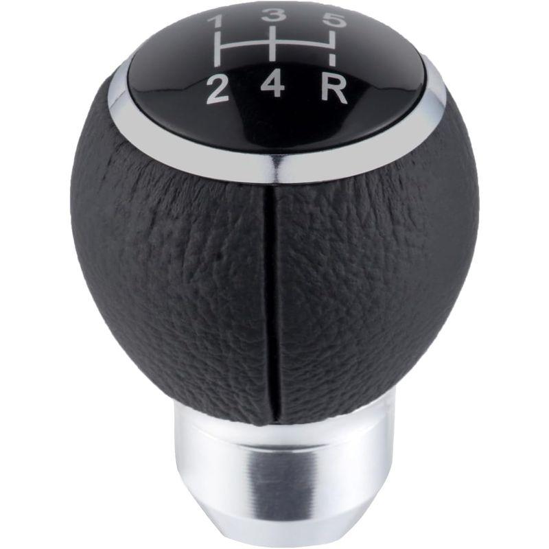 Lunsom シフトノブ レザー 軽量 シフトレバー 5速シフトノブ マニュアル車に適用します, ブラック :20240112134440-00736:Golden Kagetsu Mart ...