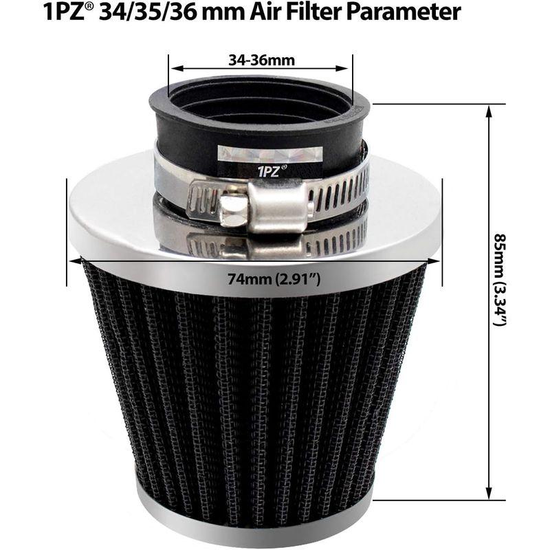 1PZ JP2-AR5 2個 パワーフィルター 35mm 34 / 35 / 36mm ジョグ JOG90 アドレス50 / 100 ディオ : 20240115163839-02040 ...