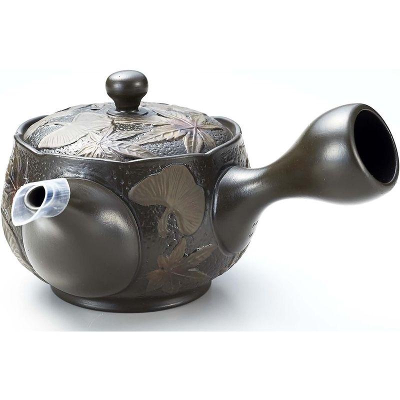 ヤマキイカイ 急須 竹春窯変紅葉銀杏 13×12×9cm 深蒸し 常滑焼 F832 : 20240122235212-01711 : Golden Kagetsu Mart - 通販 ...