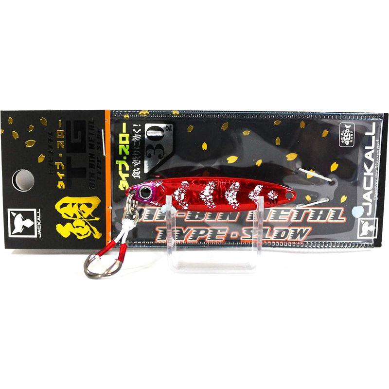 JACKALL(ジャッカル) メタルジグ ビンビンメタルTG タイプスロー 30g レッドイカグロー : Golden Kagetsu Mart - 通販 - Yahoo!ショッピング