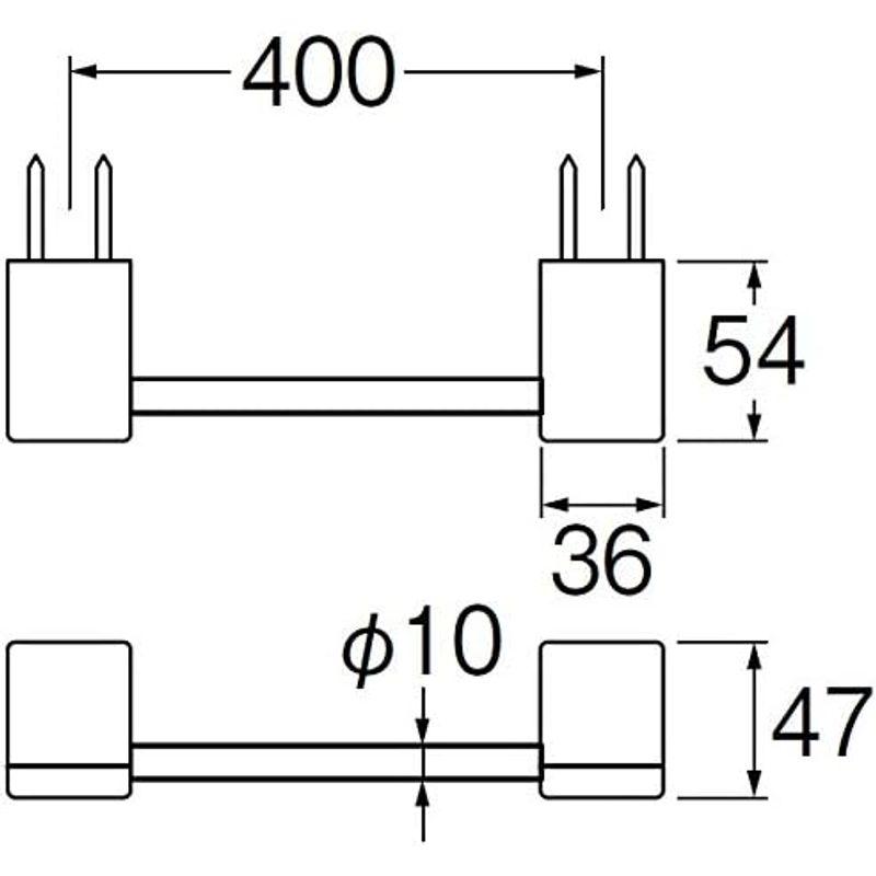 SANEI タオル掛け ビス付き 400mm ブラック W5711-D : Golden Kagetsu Mart - 通販 - Yahoo!ショッピング