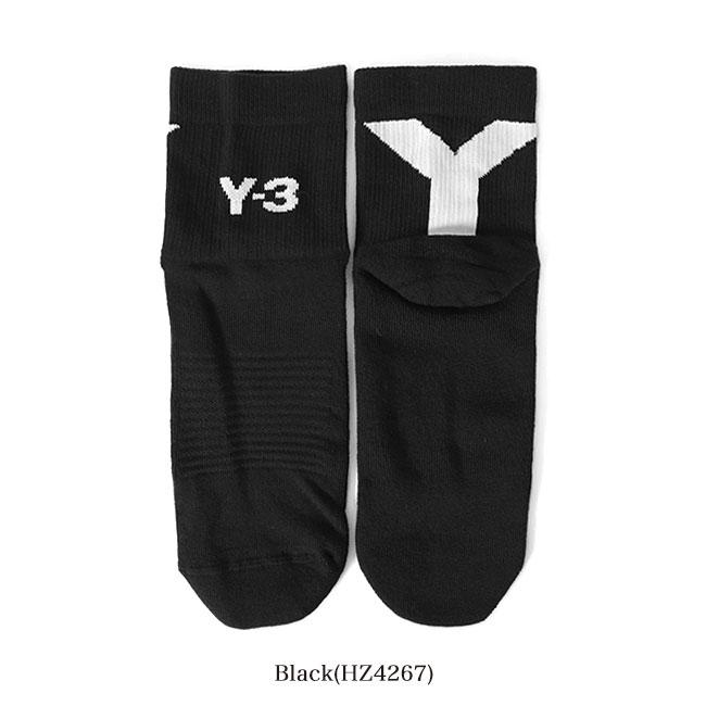 Y-3 ワイスリー Wロゴ ソックス HZ4266 HZ4267 靴下 黒 白 メンズ レディース ギフト プレゼント : Golden ...