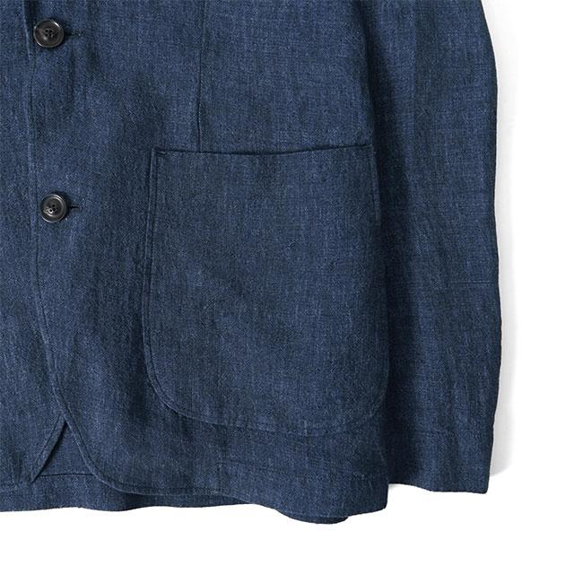 LARDINI ラルディーニ リネン 2B テーラード シャツジャケット LARDINI ラルディーニ リネン 2B テーラード シャツジャケット