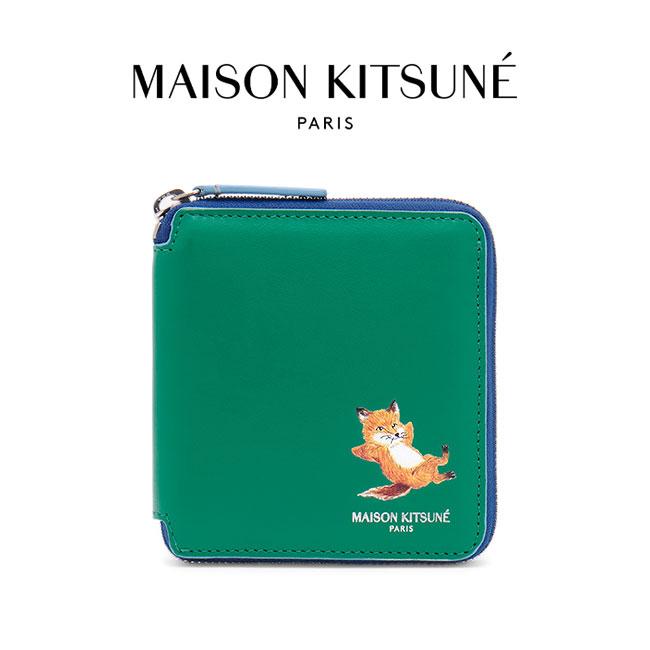 Maison Kitsune メゾンキツネ チラックスロゴ ジップアラウンド Maison Kitsune メゾンキツネ チラックスロゴ ジップアラウンド
