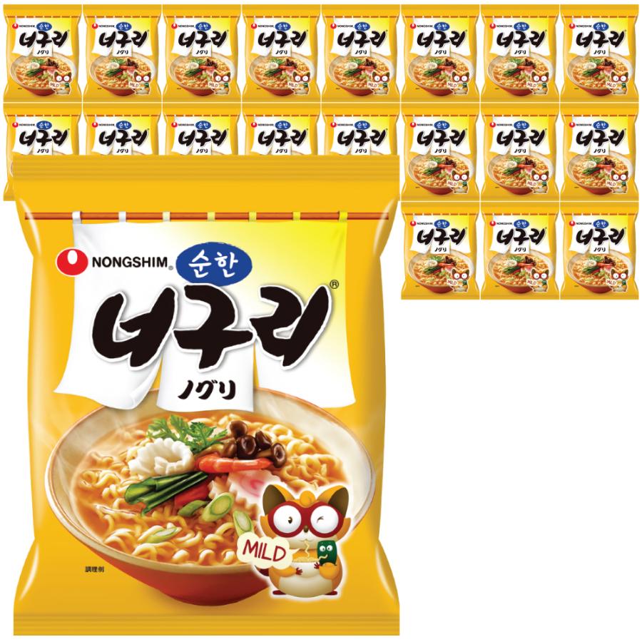 NONGSHIM 農心 ノグリラーメン 甘口(小辛/MILD) 120g 20袋セット / うどん 韓国ラーメン インスタントラーメン : GoldenBridgeヤフーSHOP - 通販 ...