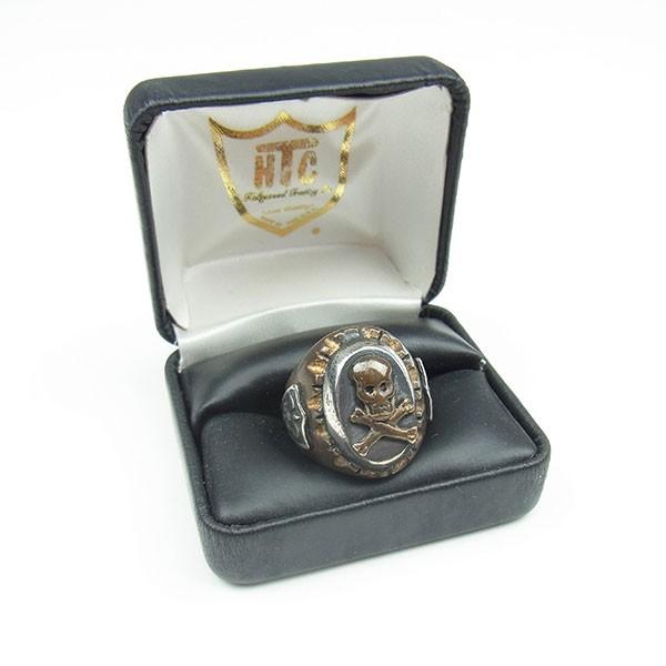 HTC エイチティーシー MASSIVE MEXICAN RING メキシカン リング OVAL SKULL オーバル スカル シルバー ...