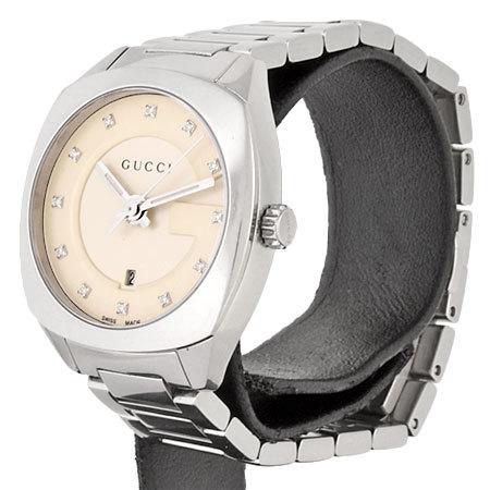 GUCCI グッチ ミドルウォッチ クォーツ 腕時計 レディース SS ダイヤインデックス YA142504 : ゴールドプラザ ヤフー店 ...