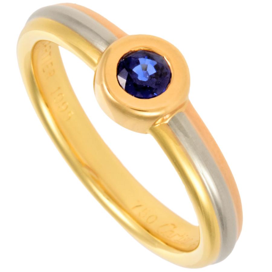 Cartier カルティエ モノストーン リング サファイア K18YG/WG/PG スリーカラー #54 : ゴールドプラザ ヤフー店 - 通販 - Yahoo!ショッピング