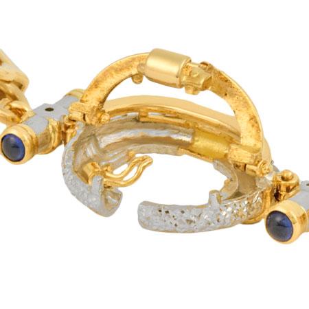 ISHIKAWA 石川暢子 NOBUKO ダイヤモンド サファイア ネックレス Pt900/K18YG 作家ジュエリー : ゴールドプラザ ヤフー店 - 通販 - Yahoo!ショッピング