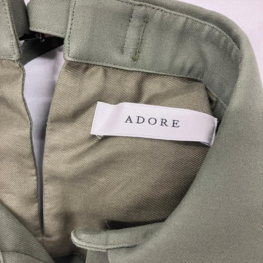 ADORE アドーア ダブルクロス 半袖シャツ コットン 531 0110 453 カーキ 38 レディース : ゴールドプラザ ヤフー店 - 通販 - Yahoo!ショッピング