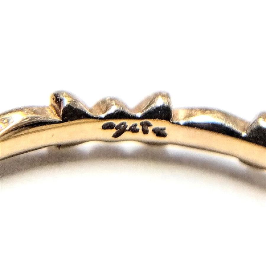 agete アガット リボンモチーフ ピンキー リング 指輪 約5号 K10 0.7g : ゴールドプラザ ヤフー店 - 通販 - Yahoo!ショッピング