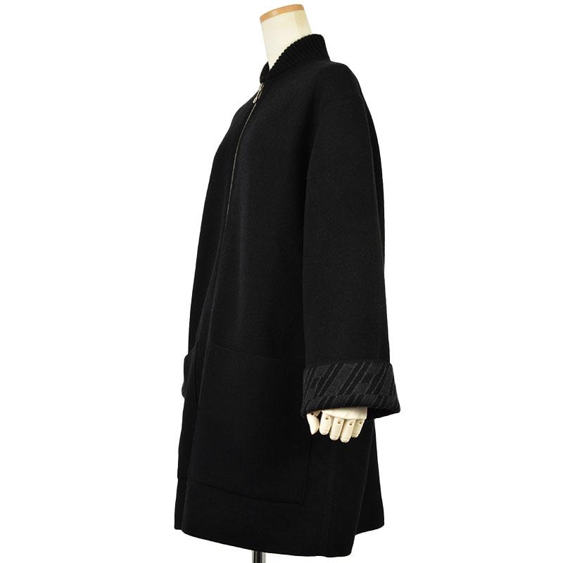 HERMES エルメス リバーシブル ジップアップ コート ニット HERMES エルメス リバーシブル ジップアップ コート ニット