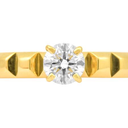 BOUCHERON ブシュロン キャトル クル ド パリ ダイヤモンド 0.23ct(D/VVS1/3EX) ソリテール リング K18YG #45 JSL00032 : ゴールドプラザ ...