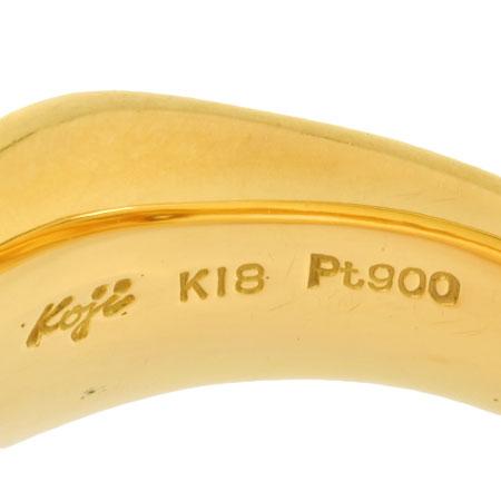 岩倉康二 KOJI IWAKURA グリーントルマリン 0.49ct デザインリング マルチカラーストーン K18YG/Pt900 #13 作家ジュエリー : ゴールドプラザ ヤフー店 ...