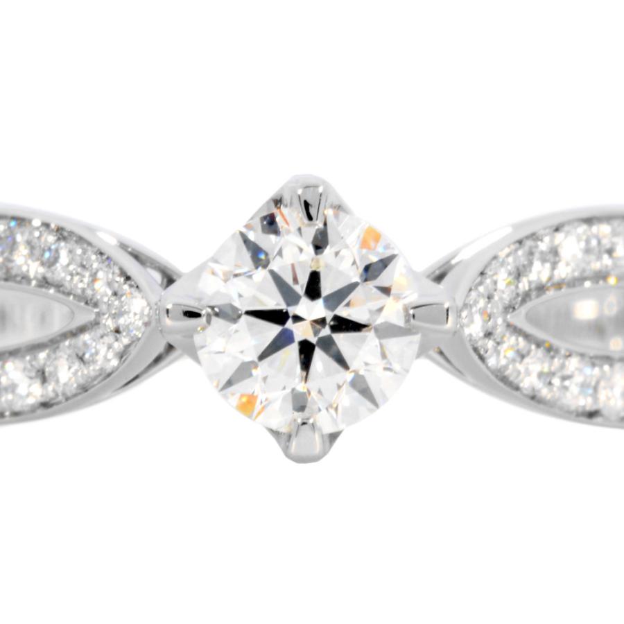 BOUCHERON ブシュロン ポン ドゥ パリ ダイヤモンド 0.30ct(F/VVS1/VG) ソリテール リング 指輪 #50 JSL0020250 Pt950 プラチナ : ゴールド ...