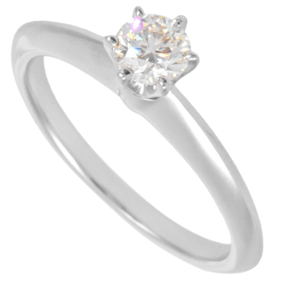 TIFFANY&Co. ティファニー Tiffany&Co ダイヤモンド 0.24ct(I/VS1/3EX) ソリティア リング Pt950 #8 : ゴールドプラザ ヤフー店 - 通販 ...
