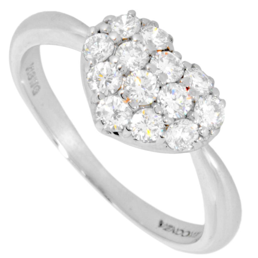 VENDOME ヴァンドーム青山 Vandome Aoyama ハートモチーフ リング 指輪 ダイヤモンド 0.39ct 約7号 K18WG レディース : ゴールドプラザ ヤフー店 - 通販 ...