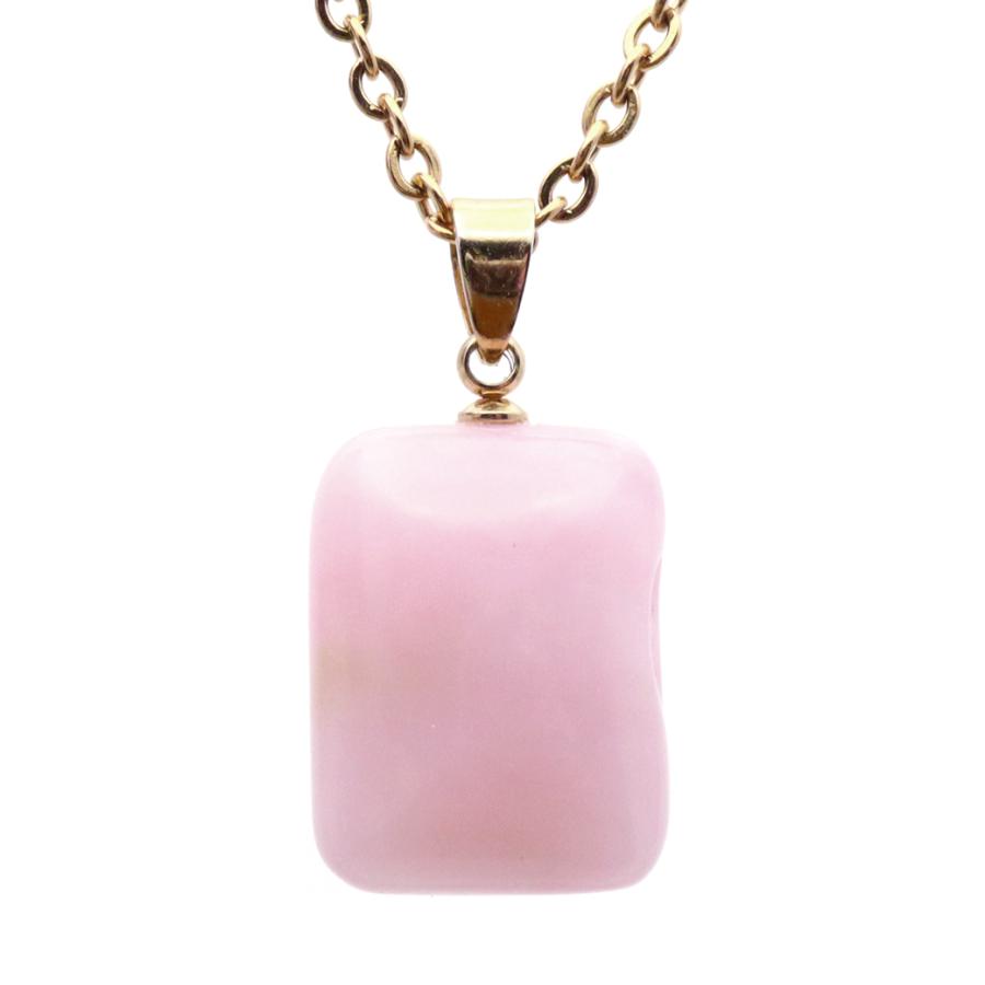 ピンクオパール ペンダント トップ 首飾り 天然石 ネックレス 1点もの 蛋白石 パワーストーン Pink Opal 10月 誕生石 ...