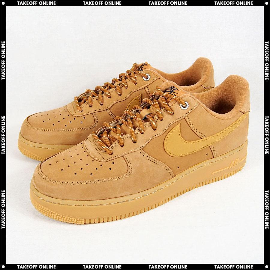 NIKE AIR FORCE 1'07 WB FLAX/WHEAT-GUM LIGHT BROWN メンズ NIKE AIR FORCE 1'07 WB FLAX/WHEAT-GUM LIGHT BROWN メンズ