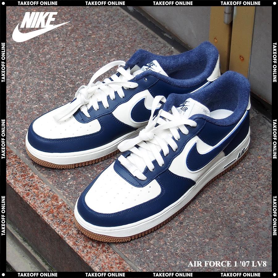 NIKE ナイキ エアフォース1 '07 LV8 セイル/ミッドナイト NIKE ナイキ エアフォース1 '07 LV8 セイル/ミッドナイト