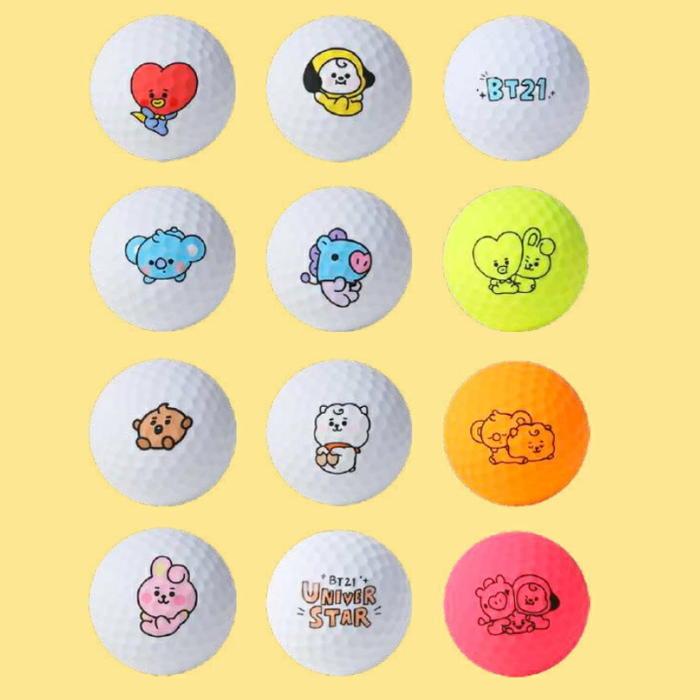 BT21 BABY ゴルフボール 1ダース (12個入） GOLF BALL【BTイシビル/防弾少年団/BTS/LINE FRIENDS ...