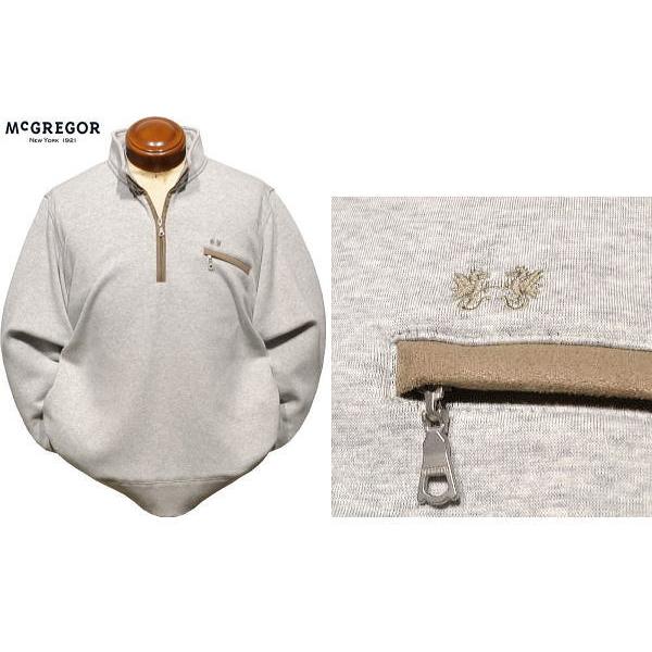 McGREGOR マクレガー トレーナー メンズ 111614802 裏起毛 ストレッチ スウェット ハーフジップトレーナー スウェットシャツ M.L.XL : ゴルフ・スプリング - 通販 ...