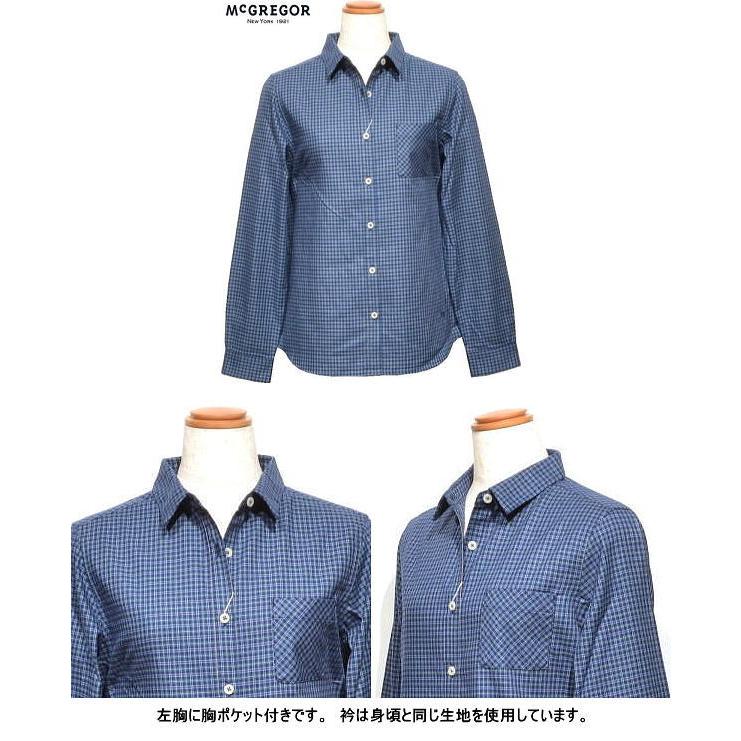 McGREGOR マックレガー 長袖シャツ レディース 311174606 家庭洗濯可 ブラウス L : ゴルフ・スプリング - 通販 - Yahoo!ショッピング