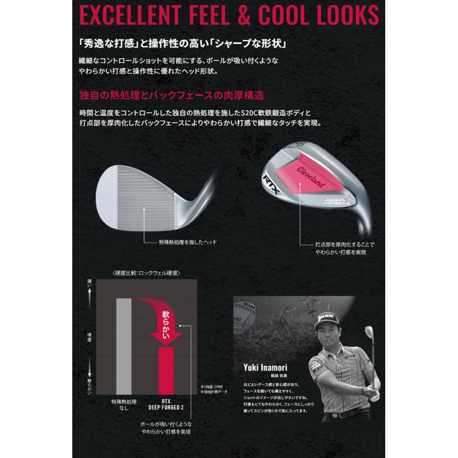 (特注 納期2-6週) ダンロップ クリーブランドゴルフ RTX DEEP FORGED(ディープフォージド)2 ウェッジ N.S.PROモーダス3ツアー105 DST シャフト 2023年 ...