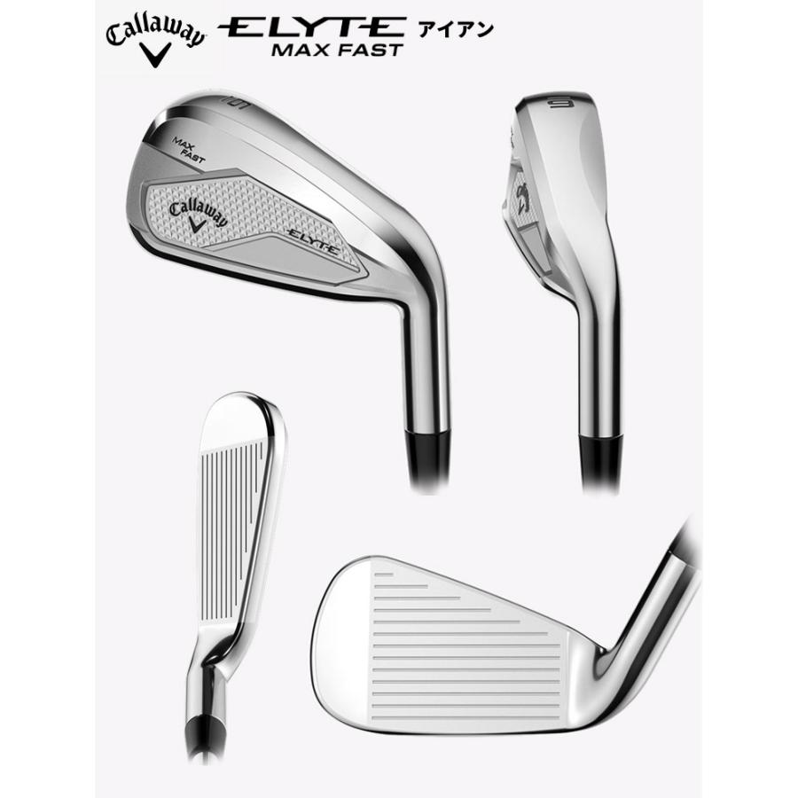 Callaway (特注 納期2-5週) キャロウェイ エリート(ELYTE) MAX-FASTアイアンセット(5本 #6-9,Pw) VENTUS(ヴェンタス ベンタス)グリーン50 for ...