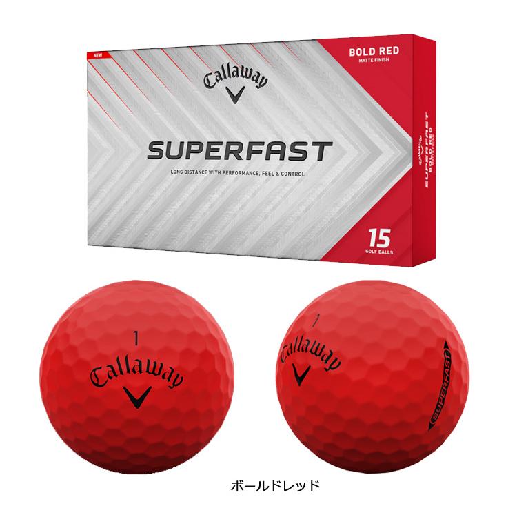 Callaway（キャロウェイ） SUPERFAST (スーパーファースト) ゴルフボール 1ダース(15球入り) 2025年モデル(日本正規 ...