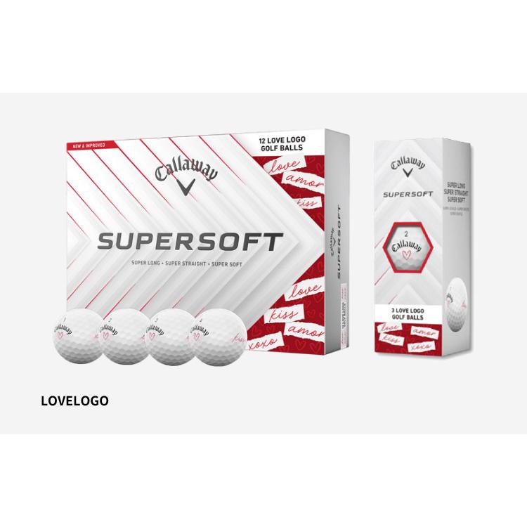Callaway (数量限定)キャロウェイ SUPERSOFT LOVE LOGO (スーパーソフト ラブロゴ) ゴルフボール 1ダース(12 ...