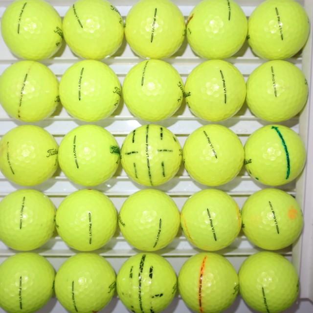 Pro V1 25個 2023年モデル プロV1 Bランク イエロー タイトリスト 中古 ロストボール prov1 送料無料 : ゴルフ ...
